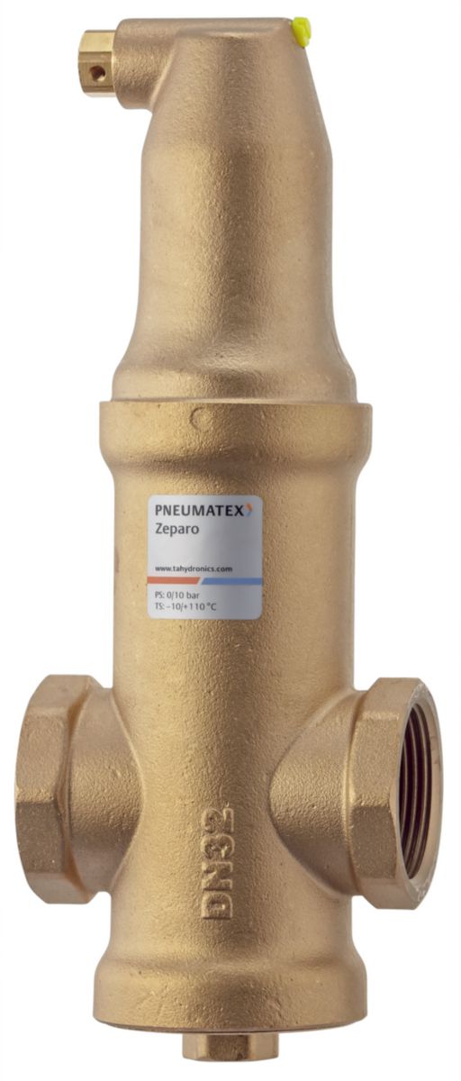 PNEUMATEX - Séparateur d'air conduite horizontale ZUV25 ZEPARO UNIVERSAL VENT 1'' | Clim+