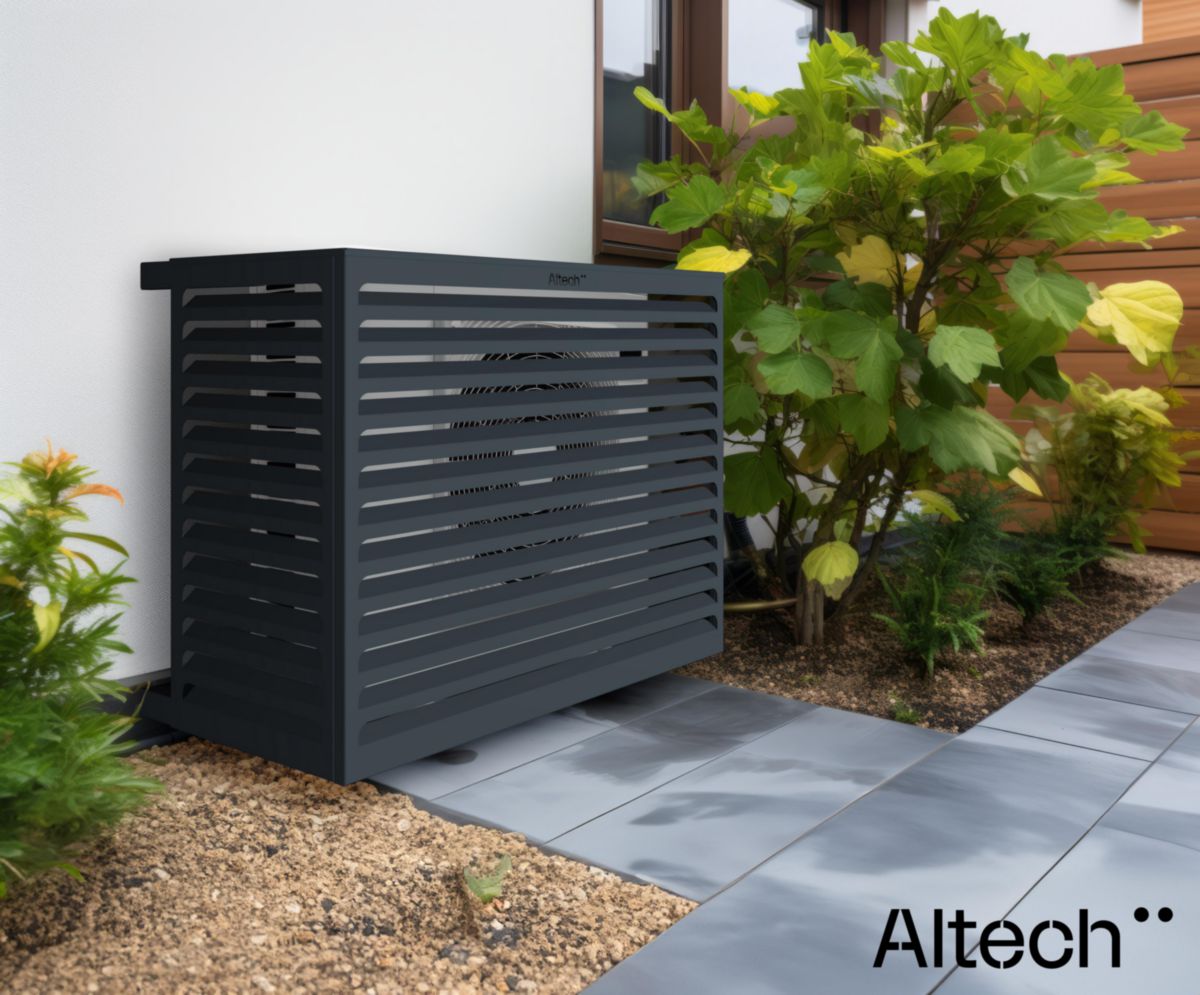 ALTECH - Cache climatisation ALTECH 90x70x50cm anthracite 7016 | Clim+