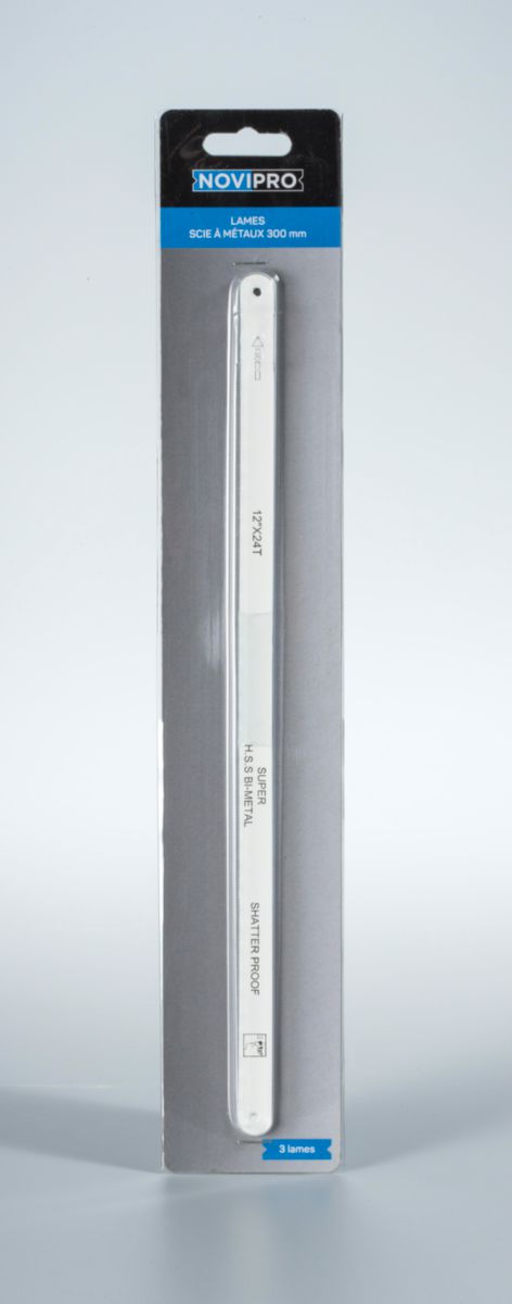 NOVIPRO - Lame de scie à métaux bi-métal Novipro 300mm étui de 3 | Clim+