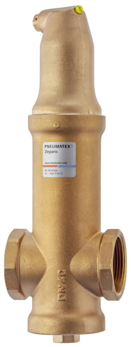 PNEUMATEX - Séparateur d'air conduite horizontale ZUV25 ZEPARO UNIVERSAL VENT 1'' | Clim+