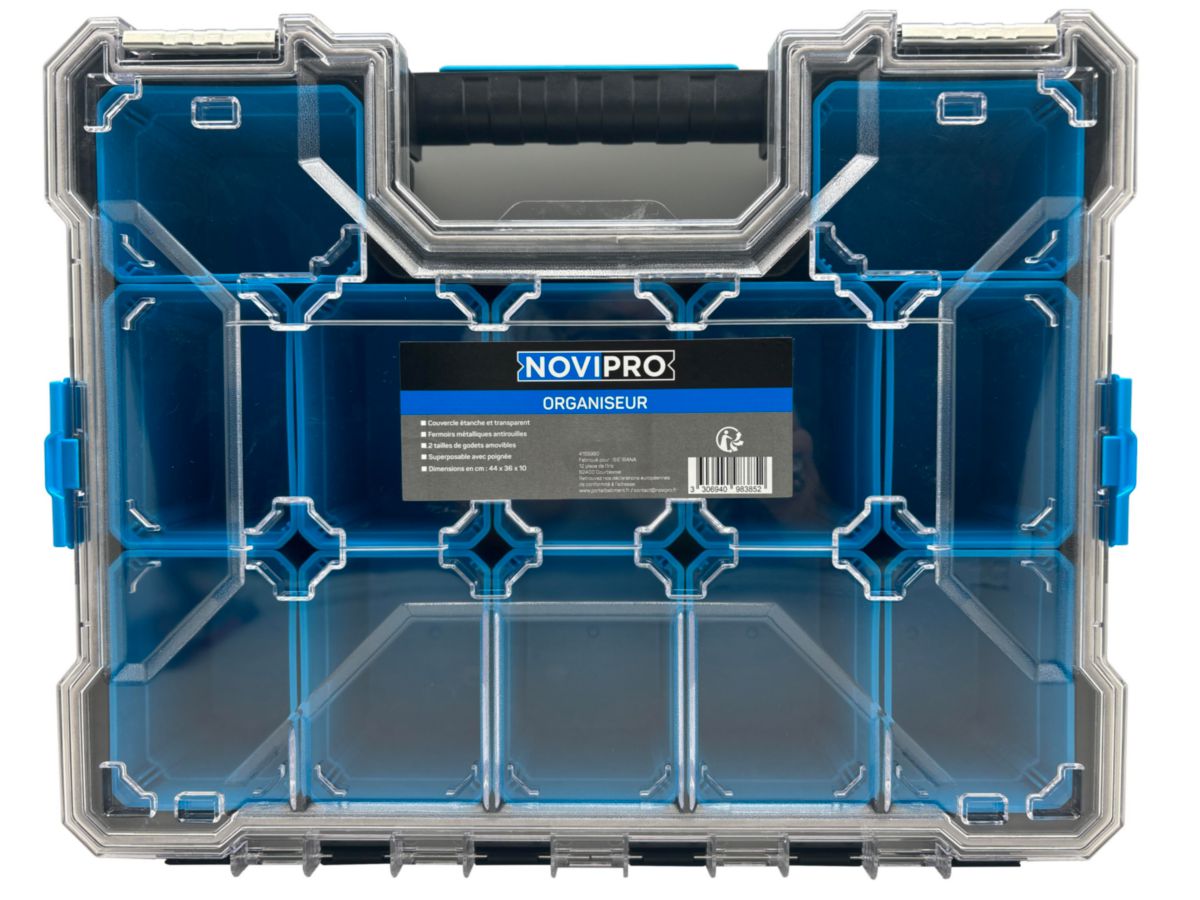 NOVIPRO - Organiseur étanche 10 compartiments Novipro | Clim+