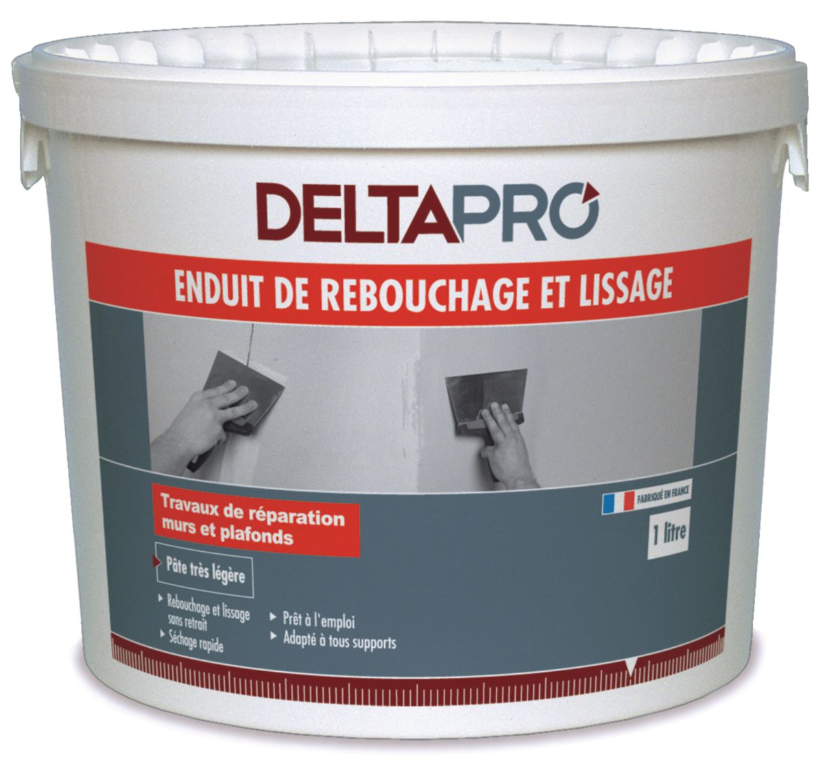 DELTAPRO - Enduit de rebouchage et lissage DELTAPRO seau de 1 litre | Clim+