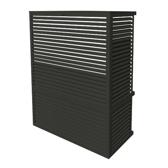 DECOCLIM - Cache clim en aluminium gris anthracite ral 7016 - option XXL réf : DECOCLIM ...