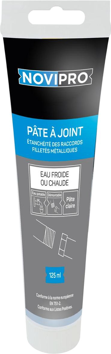 NOVIPRO - Pâte à joint pour étanchéité tube 125ml NOVIPRO