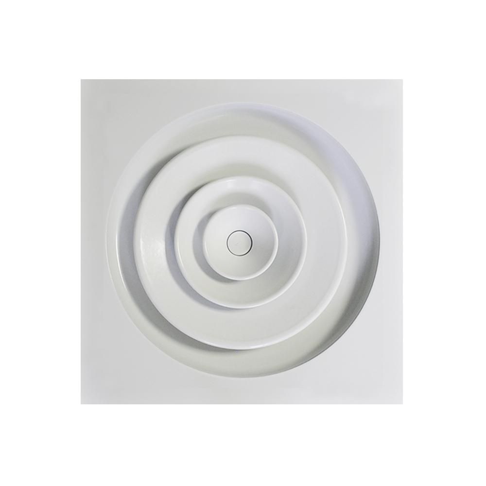 BAILLINDUSTRIE - Diffuseur circulaire blanc mate pour dalle de faux-plafond de 600x600 mm - 1 x ...