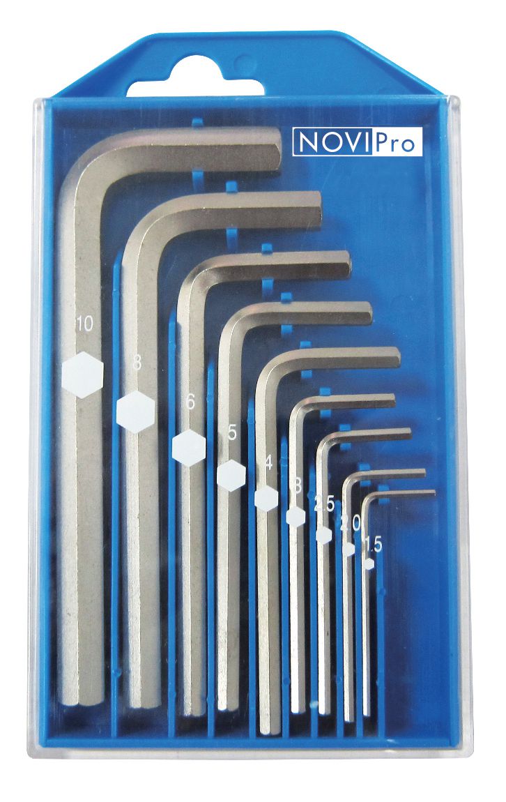 NOVIPRO - Coffret de 9 clés mâles 6 pans Novipro | Clim+