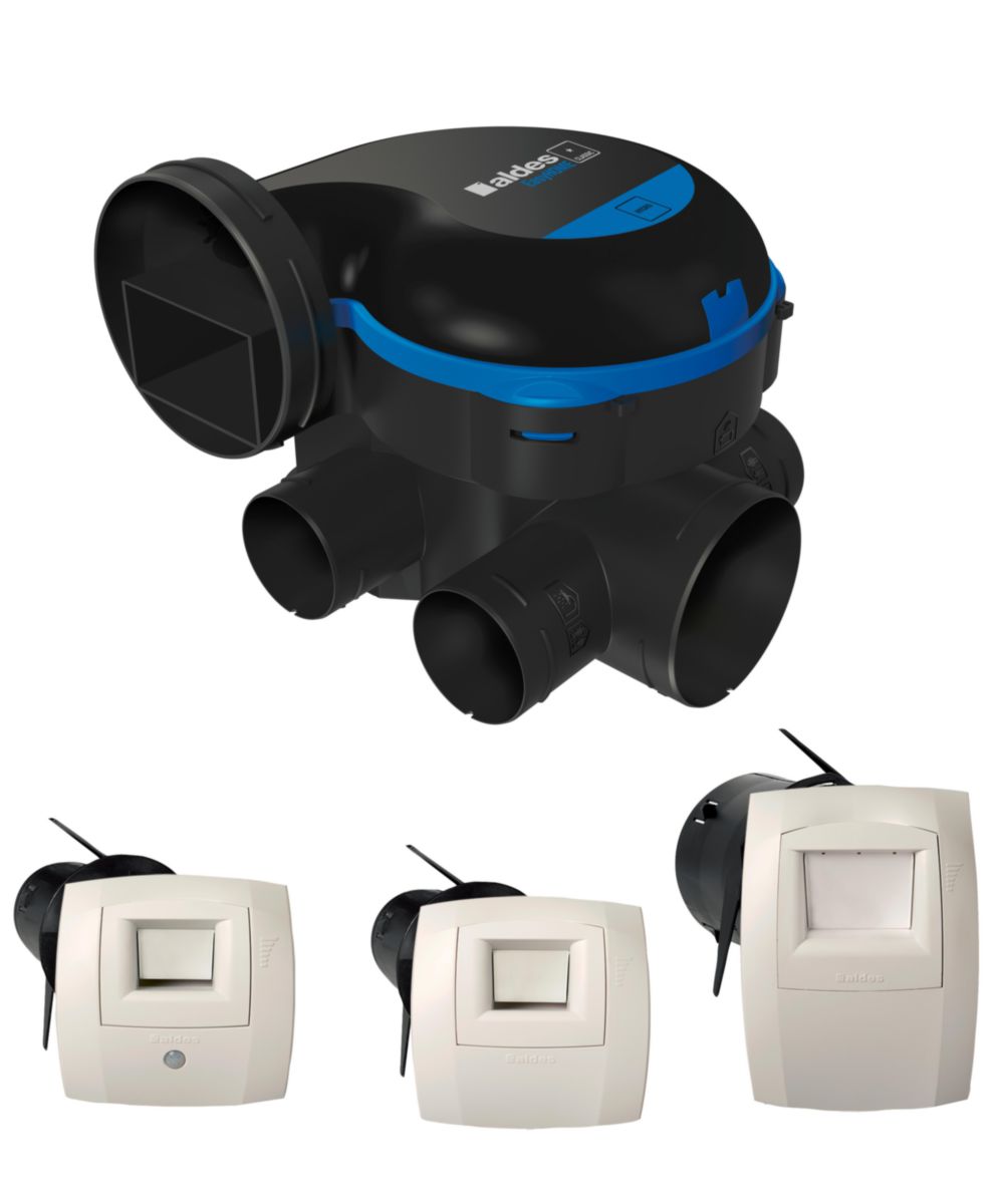 ALDES - Kit VMC simple flux EasyHOME Hygroréglable COMBLES Classic ...