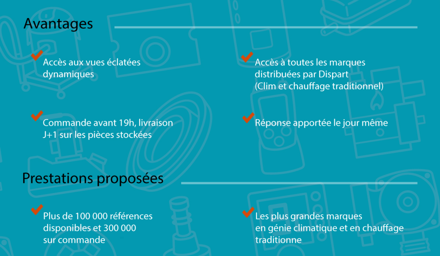 Dispart, le spécialiste de la vente de pièces détachées | Clim+